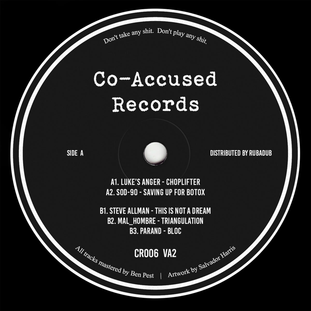 Various Artists - Luke’s Anger, SOD-90, Steve Allman, Mal_Hombre, Parand - VA2 (Co-Accused Records)