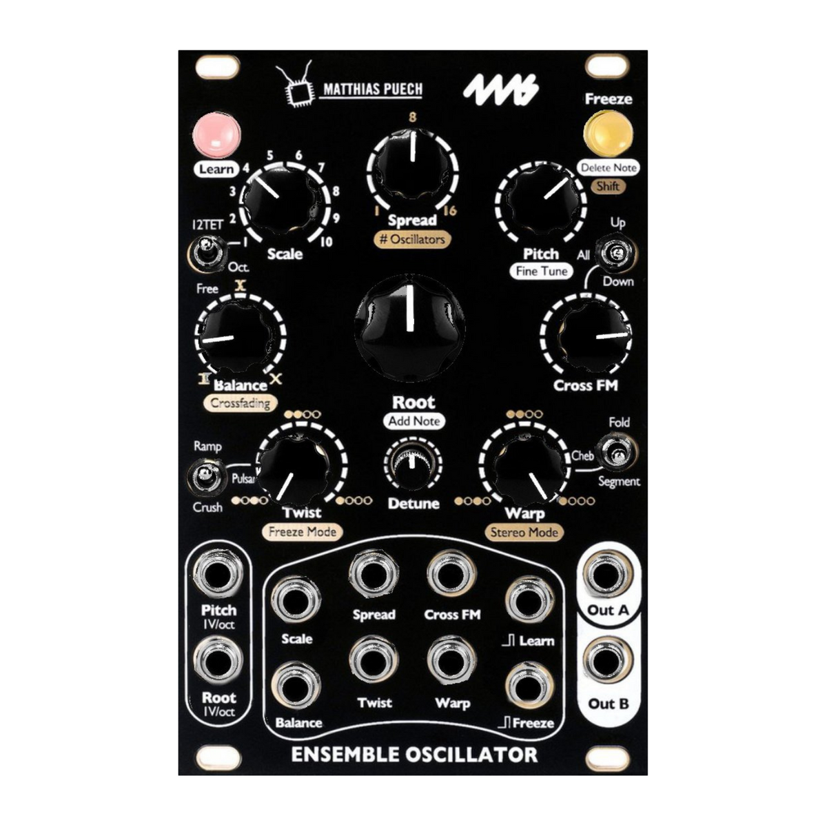 4ms Ensemble Oscillator (Black)