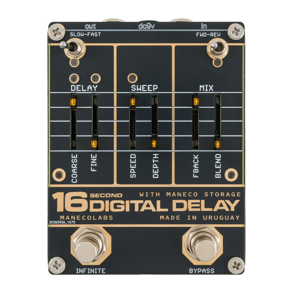 Maneco Labs 16 Seconds Delay Vintage Compact Effects Pedal