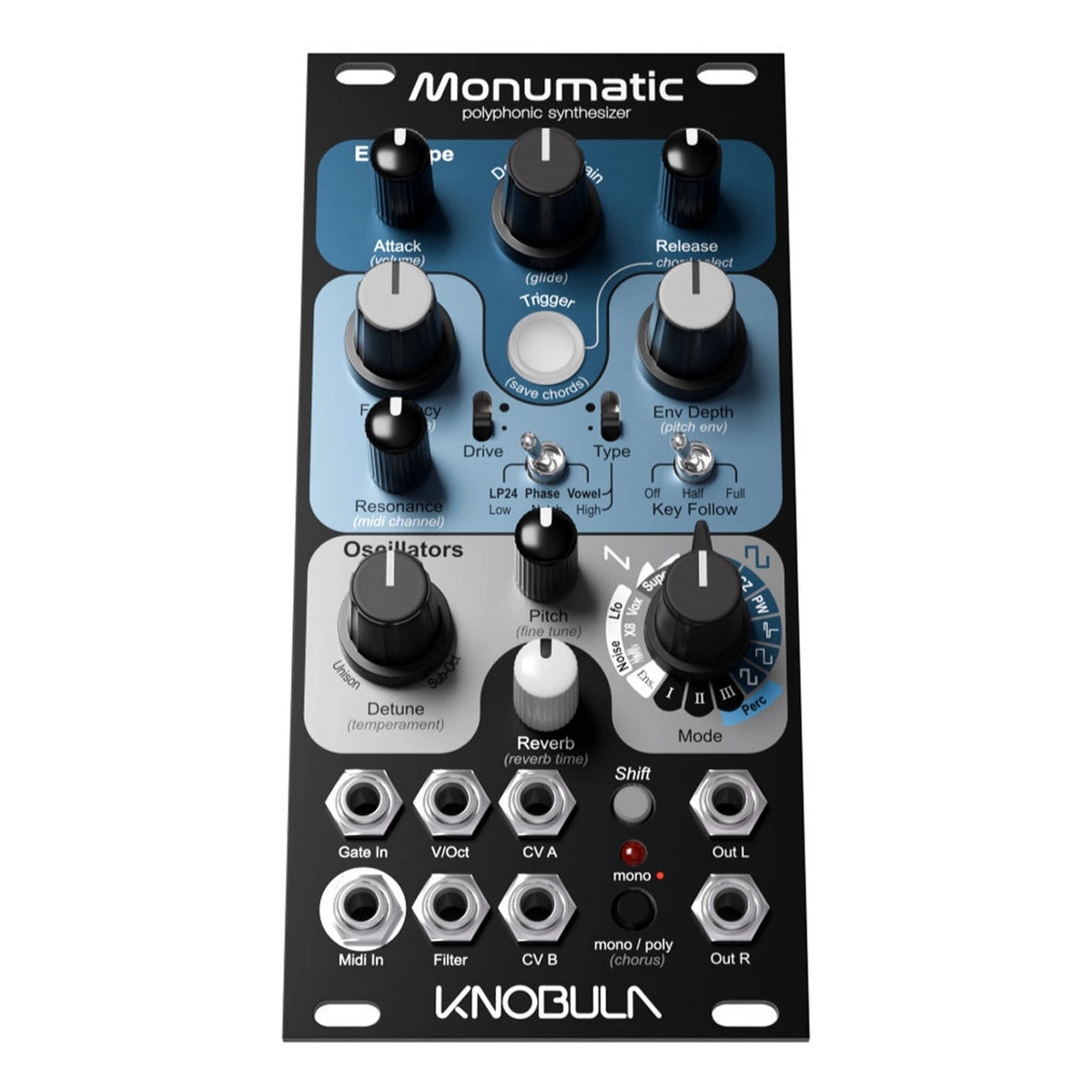 Knobula Monumatic Eurorack Synth Voice Module