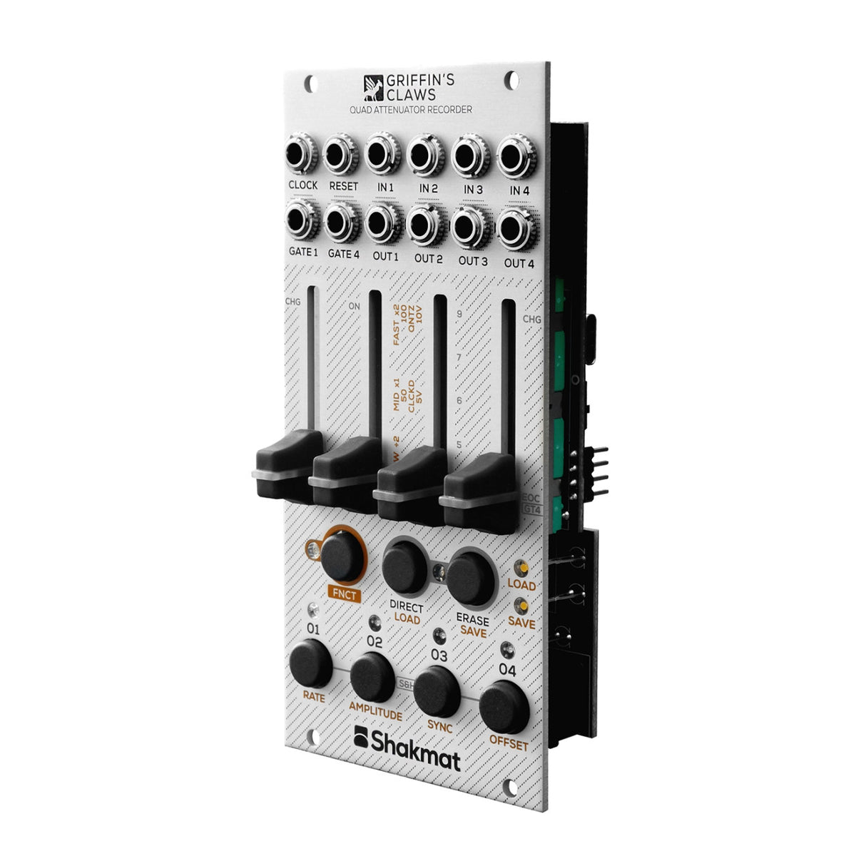 Shakmat Modular Griffin's Claws Eurorack Quad Attenuator Recorder Modu