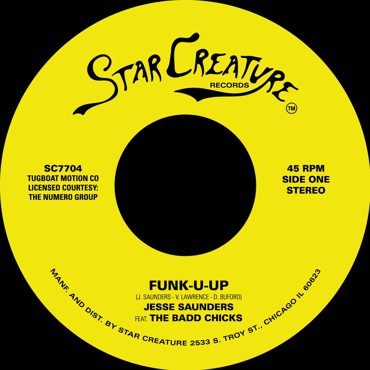 Jesse Saunders - Funk-U-Up / Fantasy (Star Creature)