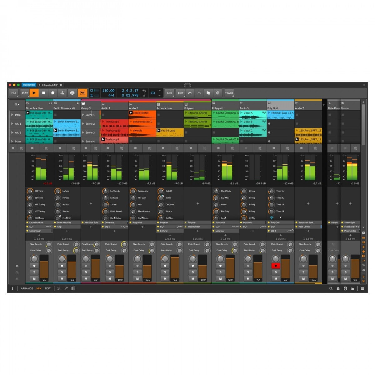 Bitwig Studio Producer - Audio & MIDI Recording Software