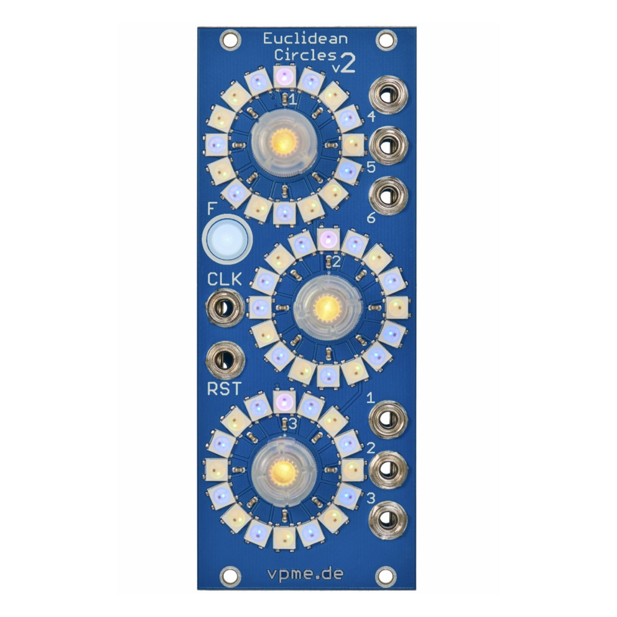 VPME.DE Euclidean Circles V2 Eurorack Module