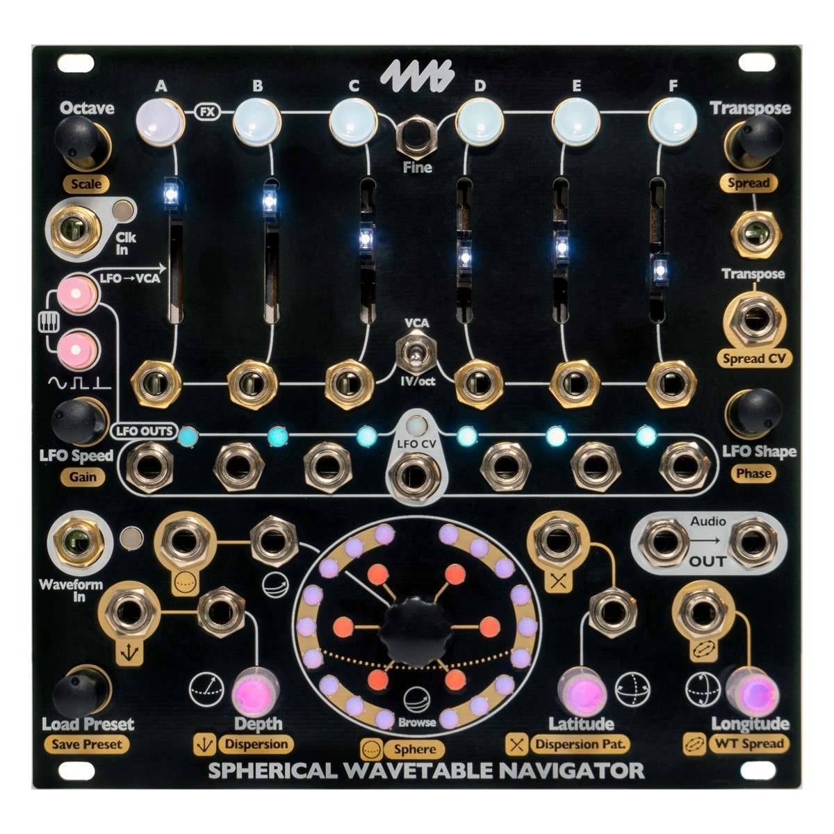 4MS Spherical Wavetable Navigator Eurorack Module
