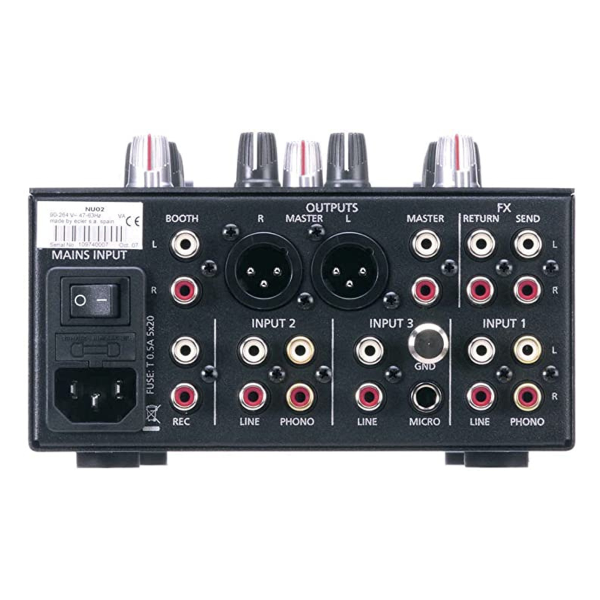 Ecler NUO 2.0 2-Channel Analogue DJ Mixer
