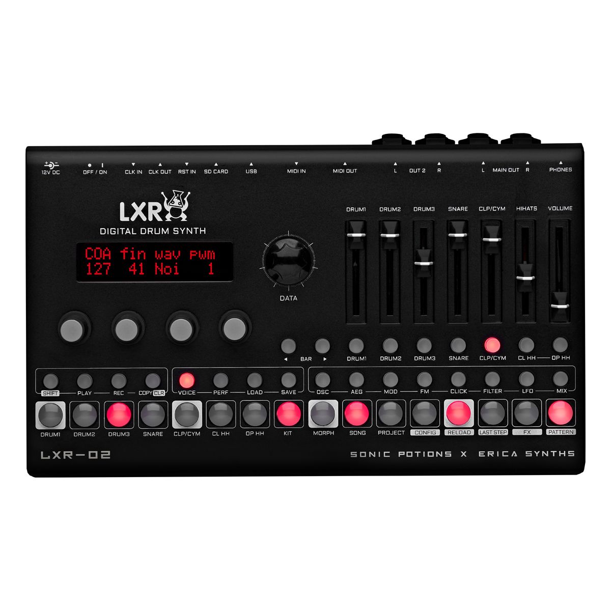 Erica Synths LXR-02 Desktop Drum Synthesizer